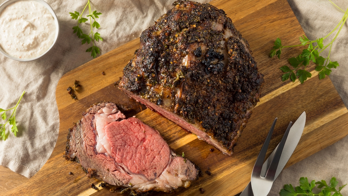 “Chicago Style” Slow-roasted Prime Rib - Priest Ranch Winery